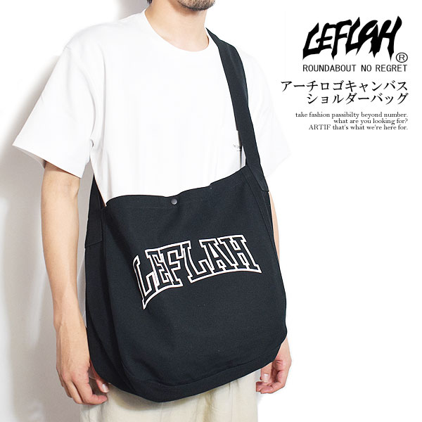 【楽天市場】LEFLAH レフラー アーチロゴキャンバスショルダーバッグ メンズ ショルダーバッグ キャンバス生地 メッセンジャーバッグ 送料 ...