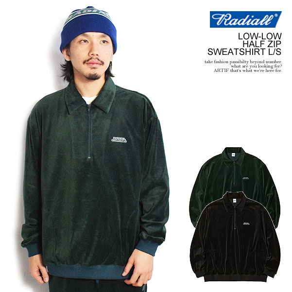 【楽天市場】30%OFF SALE セール RADIALL ラディアル LOW-LOW - HALF ZIP SWEATSHIRT L/S ...