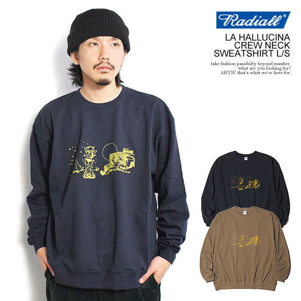 【楽天市場】30％OFF SALE セール RADIALL ラディアル LA HALLUCINA - CREW NECK SWEATSHIRT ...