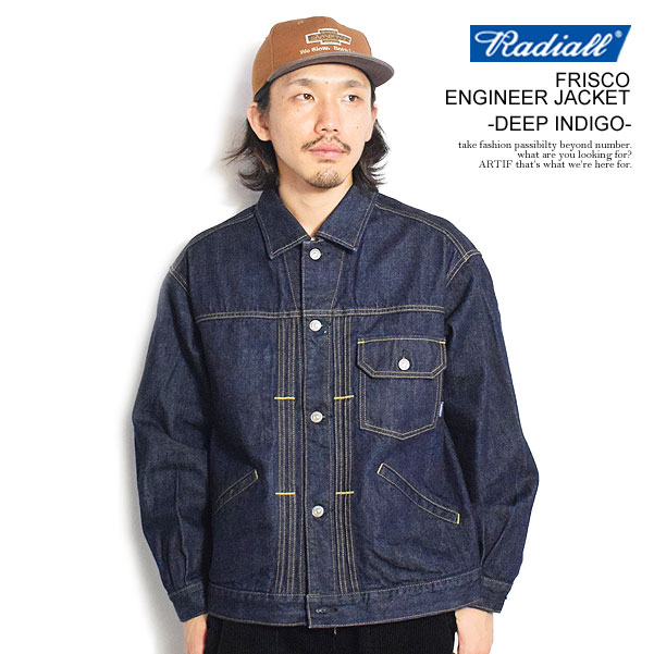 【楽天市場】RADIALL ラディアル FRISCO - ENGINEER JACKET -DEEP INDIGO- radiall メンズ ...