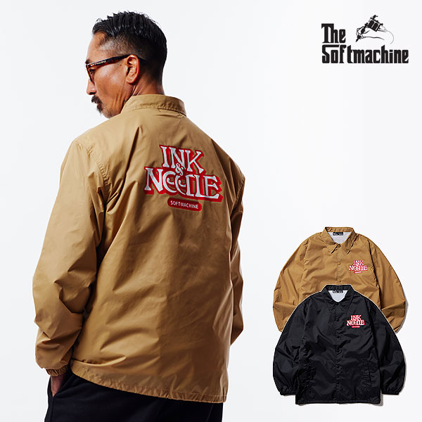 【楽天市場】2024 秋冬 先行予約 9月～10月入荷予定 SOFTMACHINE ソフトマシーン INK & NEEDLE JK(COACH JACKET) メンズ ジャケット 送料無料 ...