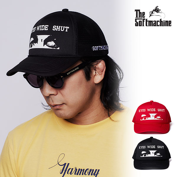 【楽天市場】SOFTMACHINE ソフトマシーン EYES WIDE SHUT CAP(MESH CAP) メンズ キャップ 送料無料：ARTIF