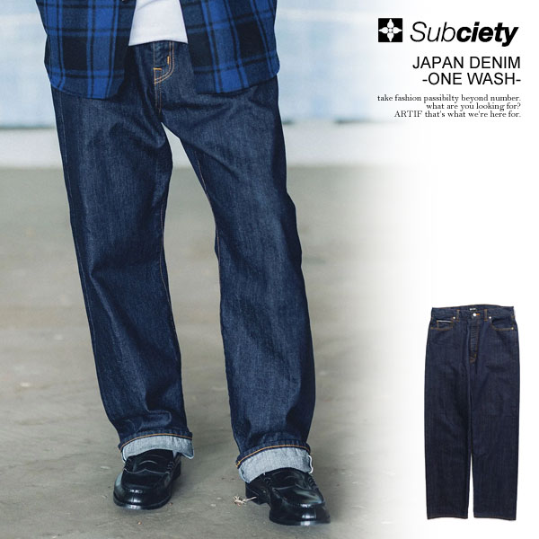 【楽天市場】20％OFF SALE セール SUBCIETY サブサエティ JAPAN DENIM -ONE WASH- subciety ...