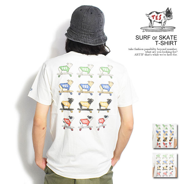 【楽天市場】The Endless Summer エンドレスサマー TES SURF or SKATE T-SHIRT メンズ Tシャツ 半袖 ...
