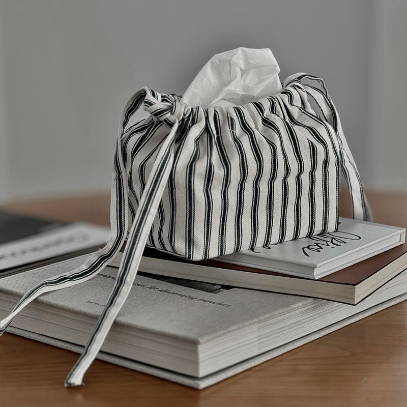 【楽天市場】stripe drawstring bag ティッシュケース【ART OF BLACK】：ART OF BLACK