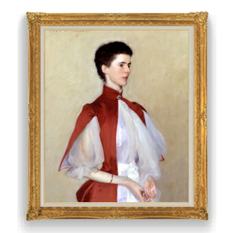 【楽天市場】【油絵 直筆仕上げ】サージェント Portrait of Mrs Robert Harrison F30サイズ 【油彩 国内生産 ...