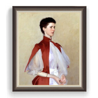 【楽天市場】【油絵 直筆仕上げ】サージェント Portrait of Mrs Robert Harrison F30サイズ 【油彩 国内生産 ...