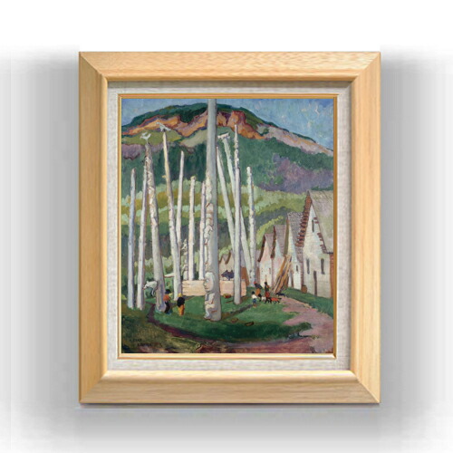 【楽天市場】【油絵 直筆仕上げ】エミリー・カー Kispiox Village F8 【額入り】 絵画 販売 8号 油彩 抽象画 600× ...