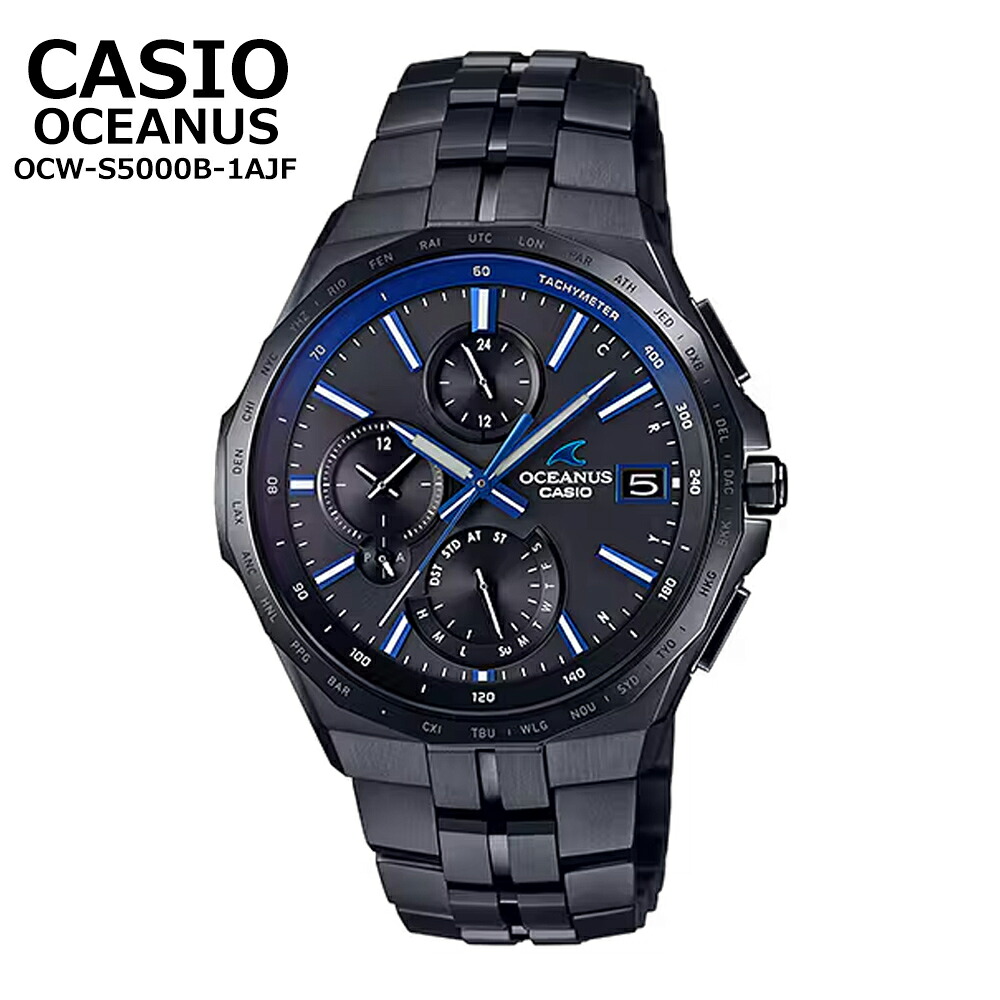 【楽天市場】【国内正規品】CASIO カシオ OCEANUS オシアナス OCW-S5000B-1AJF Manta S5000 Series ...