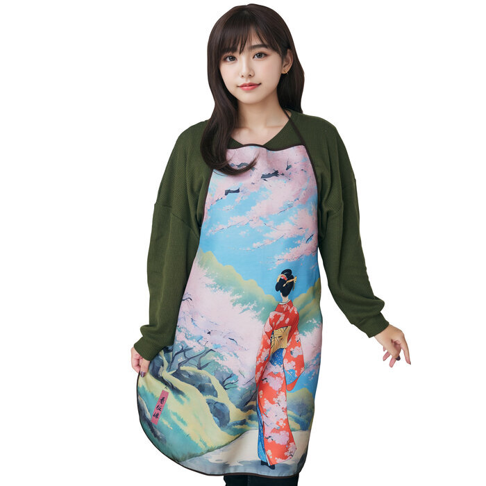 【楽天市場】エプロン 里山着物美人 和柄 インバウンド 和もの：ARUNE 仮装雑貨のお店あるね