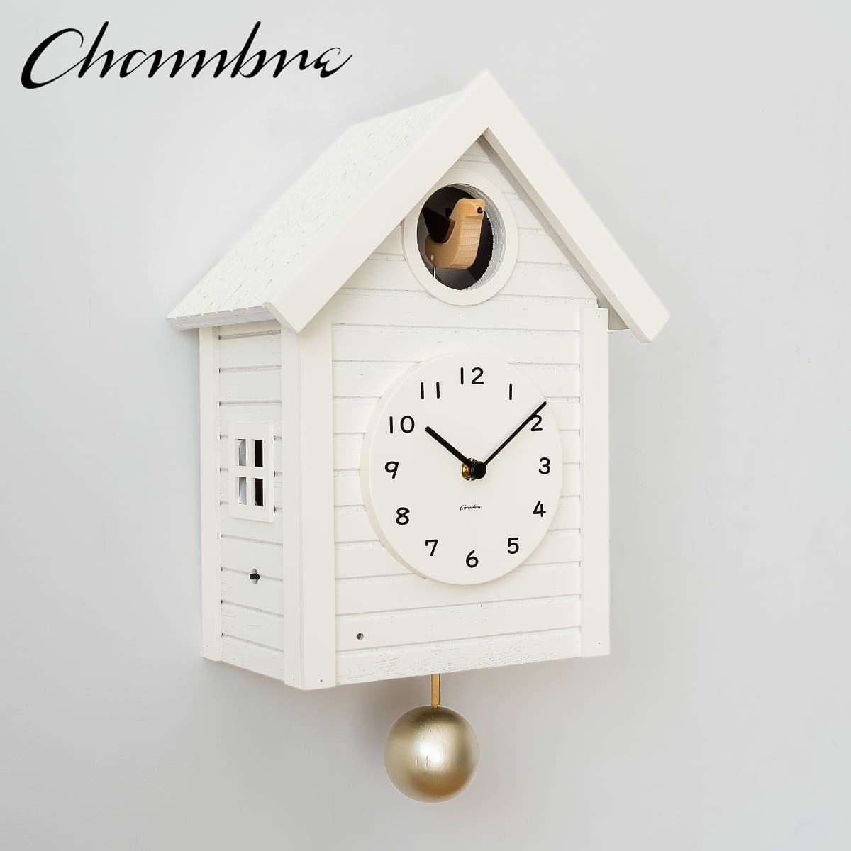 【楽天市場】鳩時計 Cuckoo CLOCK【WHITE】 壁掛け時計 / 置き時計 / ナチュラル / シンプル / モダン / 四角 / 静音 / おしゃれ / かわいい / アナログ ...