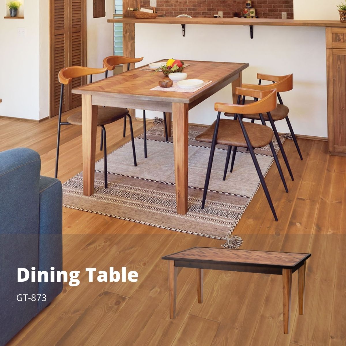 【楽天市場】ダイニングテーブル ブラウン GT-873：アサヒペンストア楽天市場店