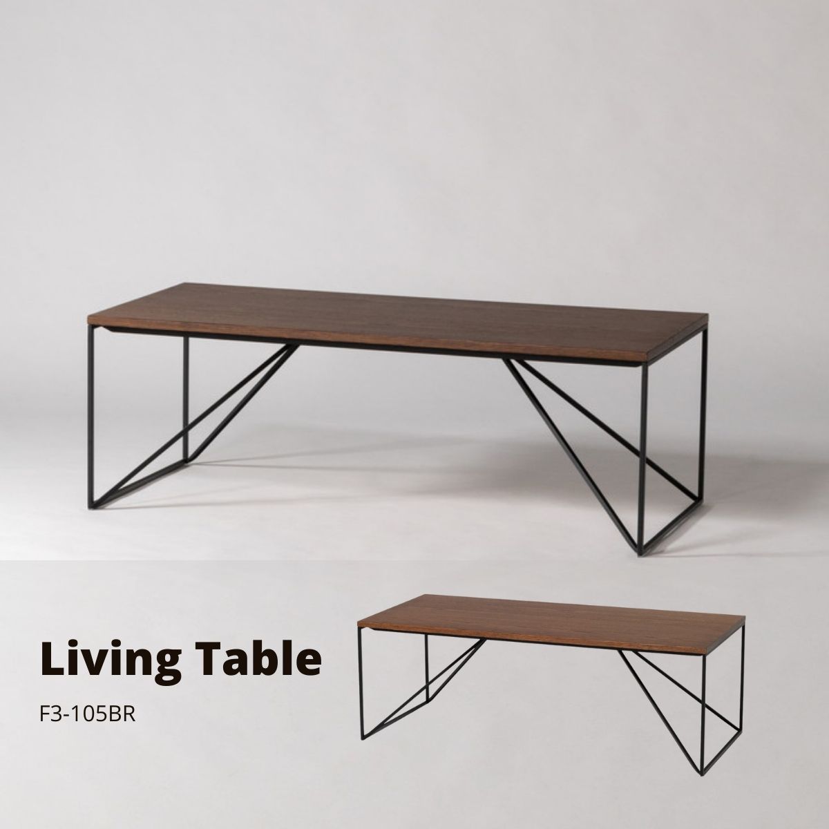【楽天市場】リビングテーブル F3-105BR ブラウン サイズ W110×D50×H38 モダン シンプル ナチュラルform 東谷：アサヒ ...