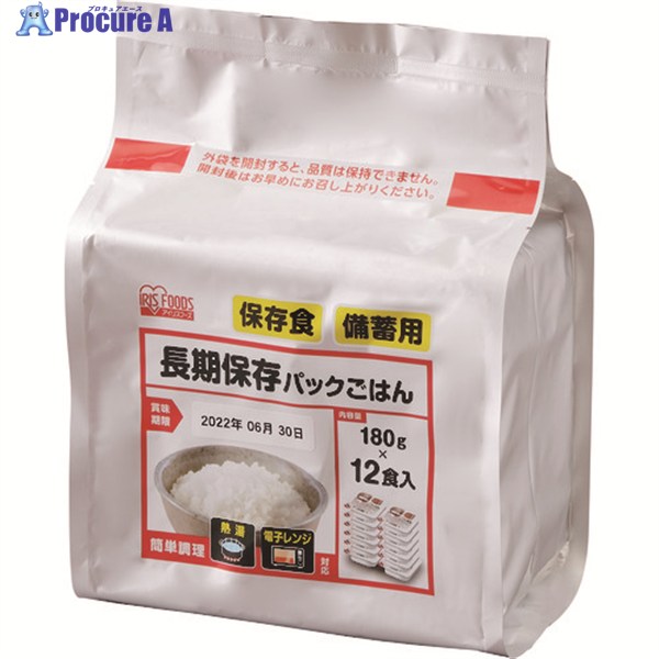 【楽天市場】IRIS 【※軽税】 310621 長期保存パックごはん 4袋入り(1袋＝180g×12食パック) 310621 1箱 195 ...