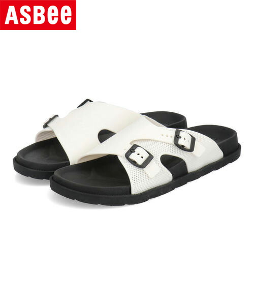 【楽天市場】Whoop-de-doo フープディドゥ メンズ ベルテッドフットベットサンダル 2447657 ホワイト/ブラック シューズ 靴 ...