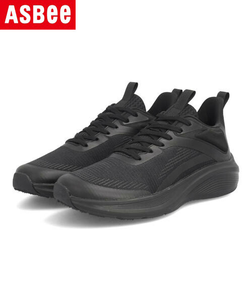 【楽天市場】【クーポン配布中】ATHREAM アスリーム レディース ランニングシューズ 超軽量 幅広3E 滑りにくい レディーススニーカー 874310 ブラック/ブラック トレーニング ...