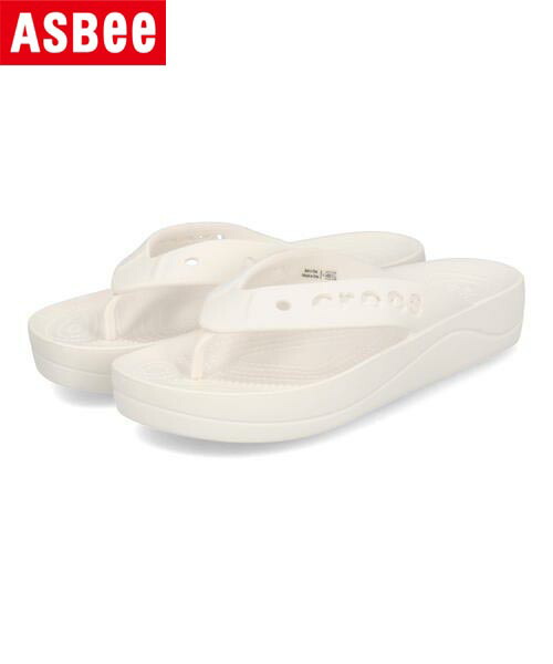 【楽天市場】crocs クロックス BAYA PLATFORM FLIP 超軽量 レディーストングサンダル 厚底 バヤプラットフォームフリップ ...