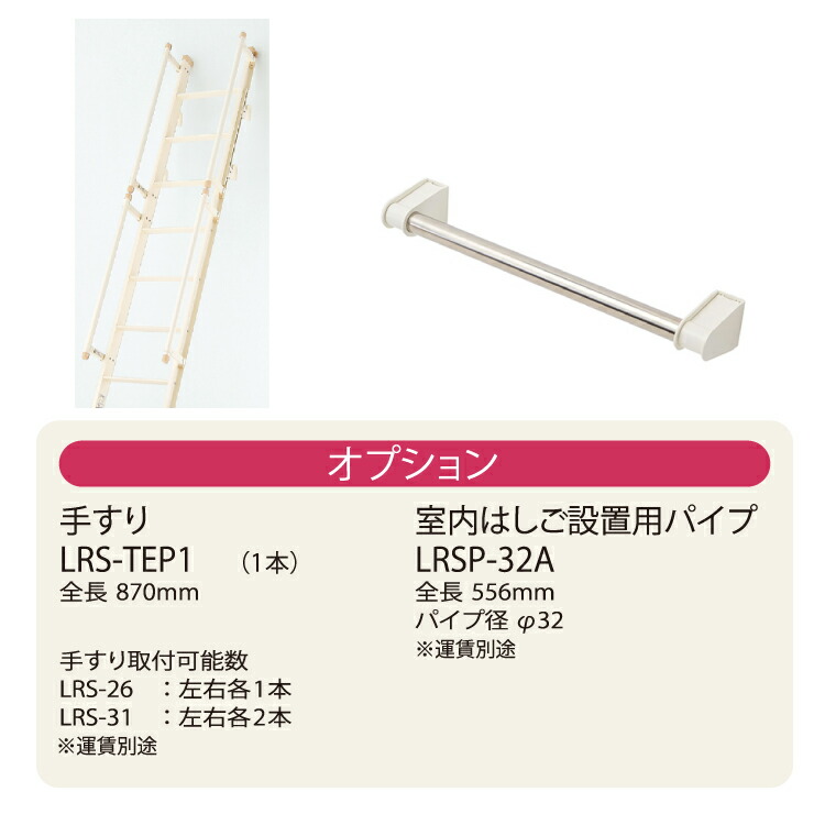 【楽天市場】ピカコーポレイション はしご ハシゴ 梯子 ピカコーポレーション 室内はしご 手すり オプション品 LRS-TEP1【法人・事業所 ...