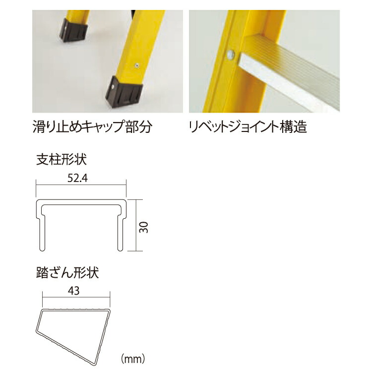 【楽天市場】梯子 アルミ 2m ピカコーポレイション 梯子 FRP製 1連はしご ハシゴ 梯子 ピカコーポレーション FRP-1L FRP-1L18法人・事業所限定】【※メーカー直送品のため ...