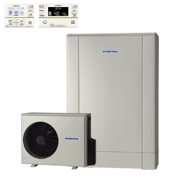 【楽天市場】【CHP-ED302AZ1セット】 コロナ エコキュート リモコン・脚部カバー付き フルオート 300L 薄型 高圧 CHP-ED302AZ1+RBP-GADW1(S)+CTU ...