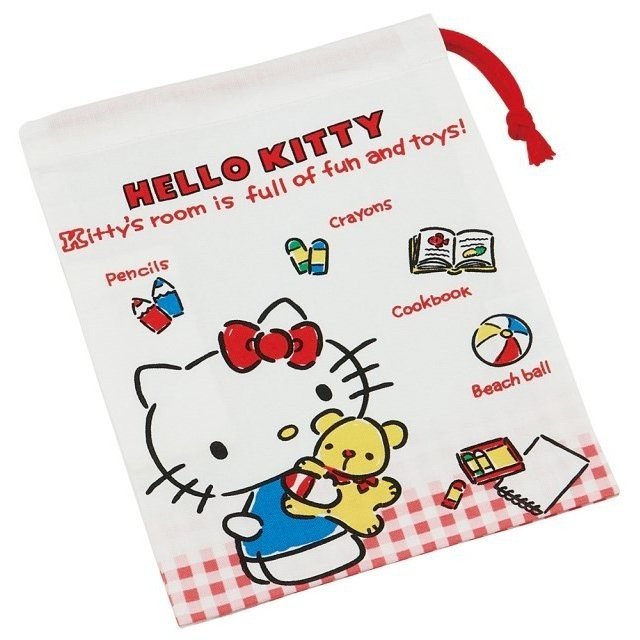 【楽天市場】ハローキティ ギンガムチェック 歯ブラシホルダー付 コップ袋 KB62 スケーター 巾着 コップ入れ 歯磨き 入学 入園 01589：ashop03