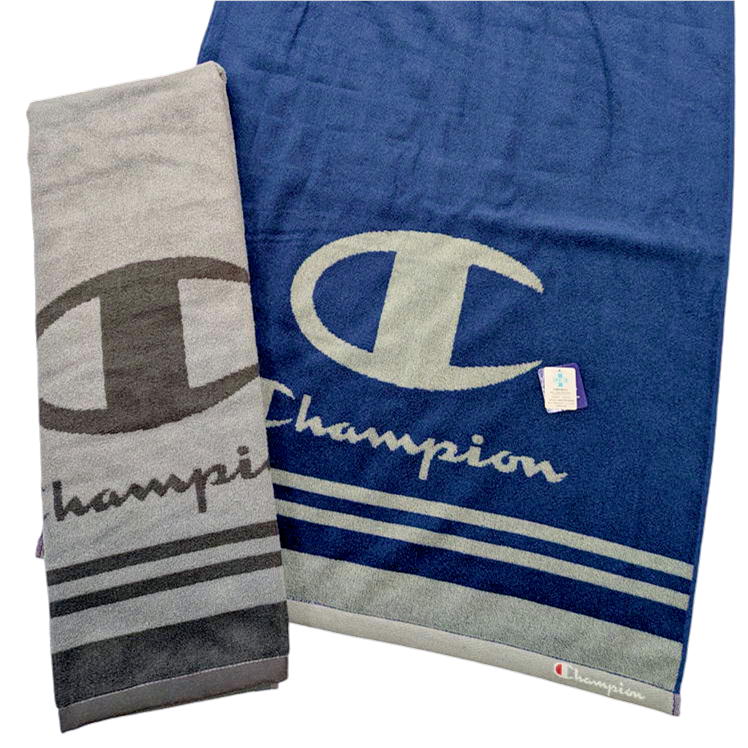 【楽天市場】バスタオル チャンピオン シンプルラインロゴ 丸眞 スポーツブランド Champion 抗菌 防臭 ジャガード ビッグタオル：ashop03