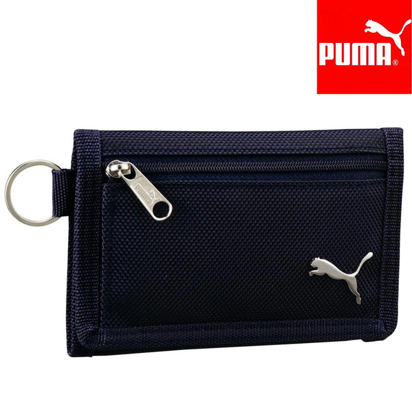 【楽天市場】PUMA 財布 プーマ MC3つ折り ウォレット 965PMNB-2800 ネイビー クツワ キッズ ジュニア サイフ 男の子 スポーツ ブランド さいふ：ashop03