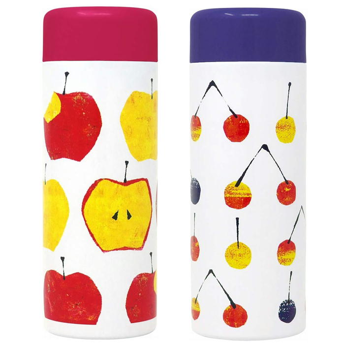 【楽天市場】マグボトル ステンレス トモコハヤシ フルーツ柄 東亜金属 アップル チェリー 380ml 超軽量 マグ 水筒：ashop03