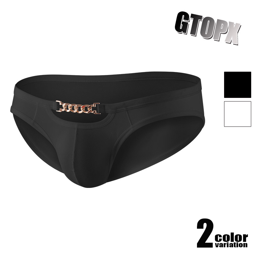 【楽天市場】メンズビキニ ブリーフ GTOPX/ジーティーオーピーエックス チェーン付き 立体縫製 男性下着 メンズ パンツ セクシー ソフト ...