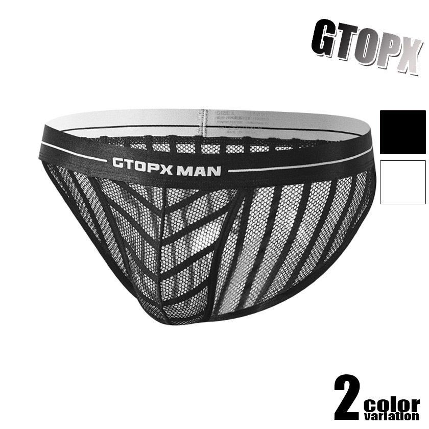 【楽天市場】メンズビキニ GTOPX/ジーティーオーピーエックス 網メッシュ シースルー メッシュ ビキニ 男性下着 メンズ パンツ セクシー ...