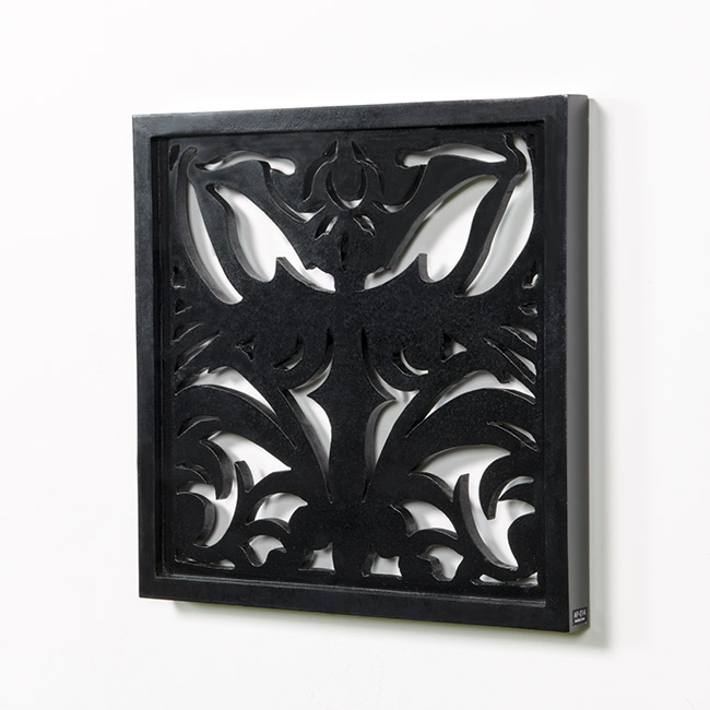 【楽天市場】【在庫処分品】大幅割引でお買い得☆リゾートインテリア ブラック／ホワイト 300×300mm [ap_014]：Asilart ...