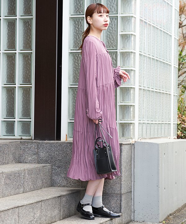 【楽天市場】【お買い物マラソンP5倍】as know as しゃらりプリーツOP レディース ワンピース 長袖ワンピース ドゥバズ：AS ...