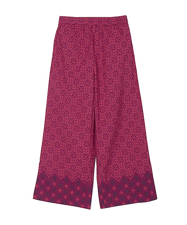 【楽天市場】as know as ポコ丸ポコポコPT レディース ボトムス パンツ ストレートパンツ プリント フル丈 ワイド ギャザー ...