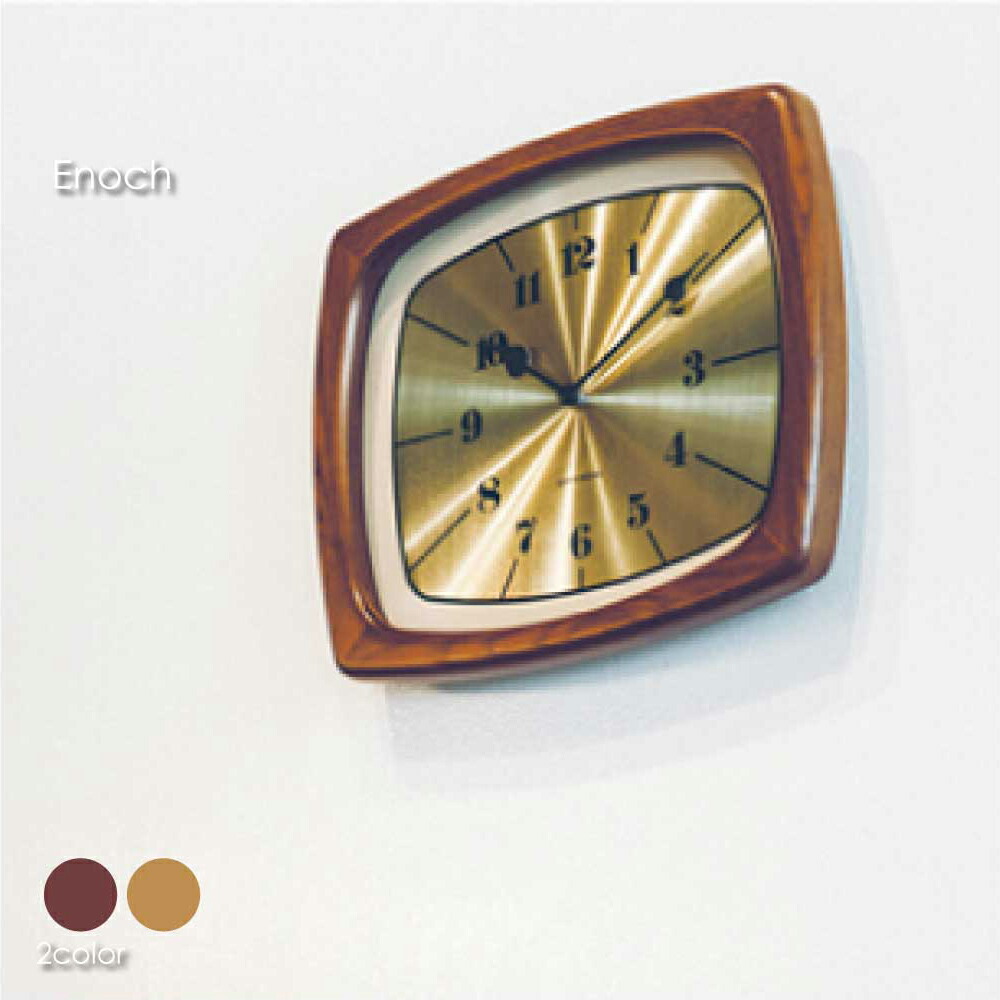 【楽天市場】【4月末入荷分予約受付中】INTERFORM Enoch 時計 壁掛け スイープムーブメント 静か 寝室 アンティーク アナログ 北欧 おしゃれ 雑貨 インテリア ナチュラル ...