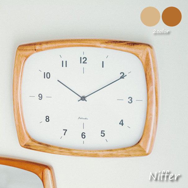 【楽天市場】\ポイント最大38倍♪27日9:59まで／【送料無料】INTERFORM Niffer 時計 壁掛け 電波時計 アンティーク 北欧 ナチュラル おしゃれ 雑貨 インテリア ...