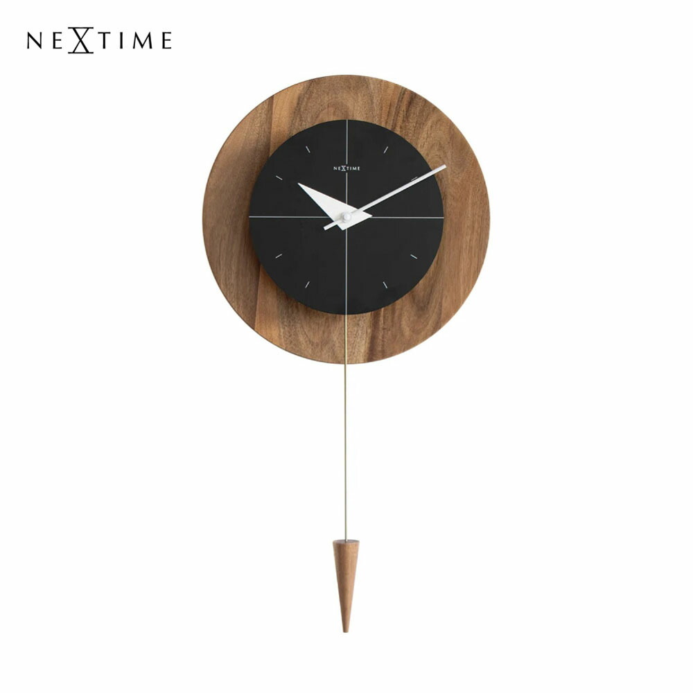 【楽天市場】NeXtime Nel Pendulum ネクスタイム 時計 掛け時計 壁掛け時計 振り子時計 壁掛け 木 木製 木目 静か 静音 ...