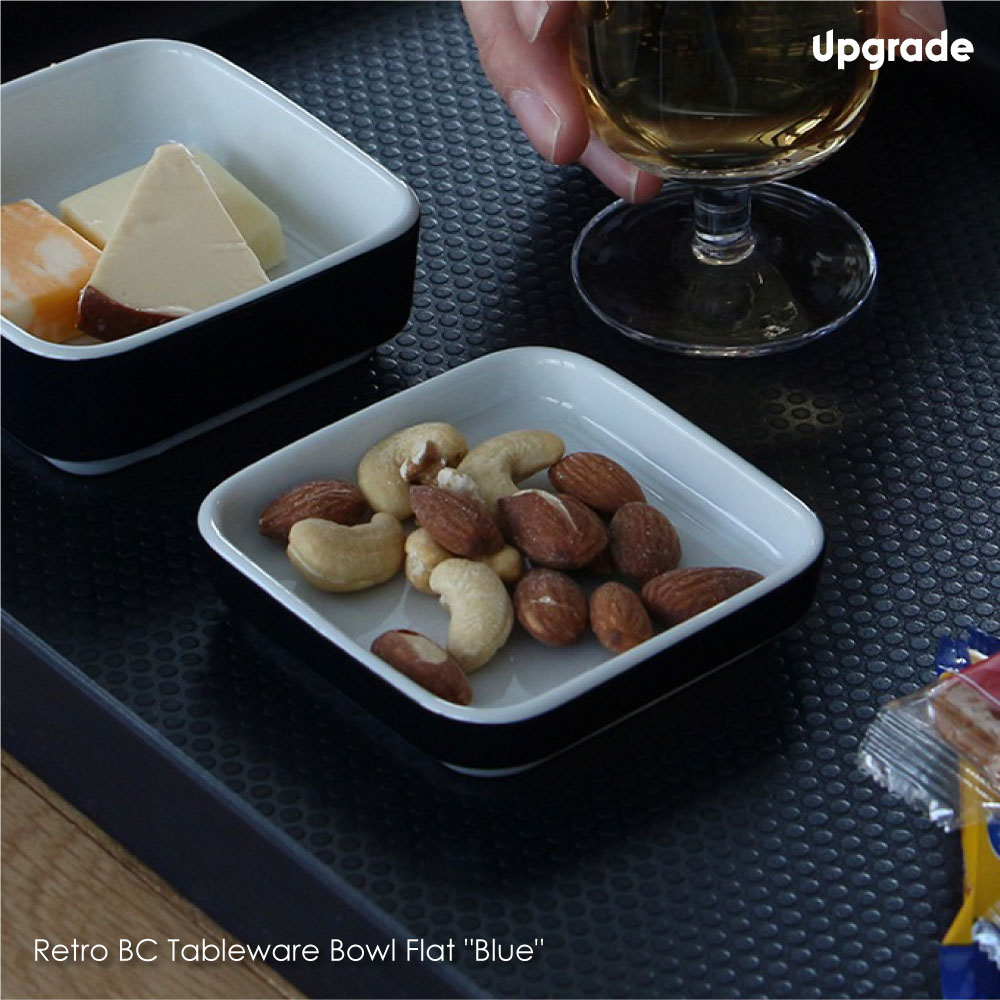【楽天市場】\ポイント最大36.5倍♪27日1:59まで／Upgrade Retro BC Tableware Bowl Flat "Blue ...