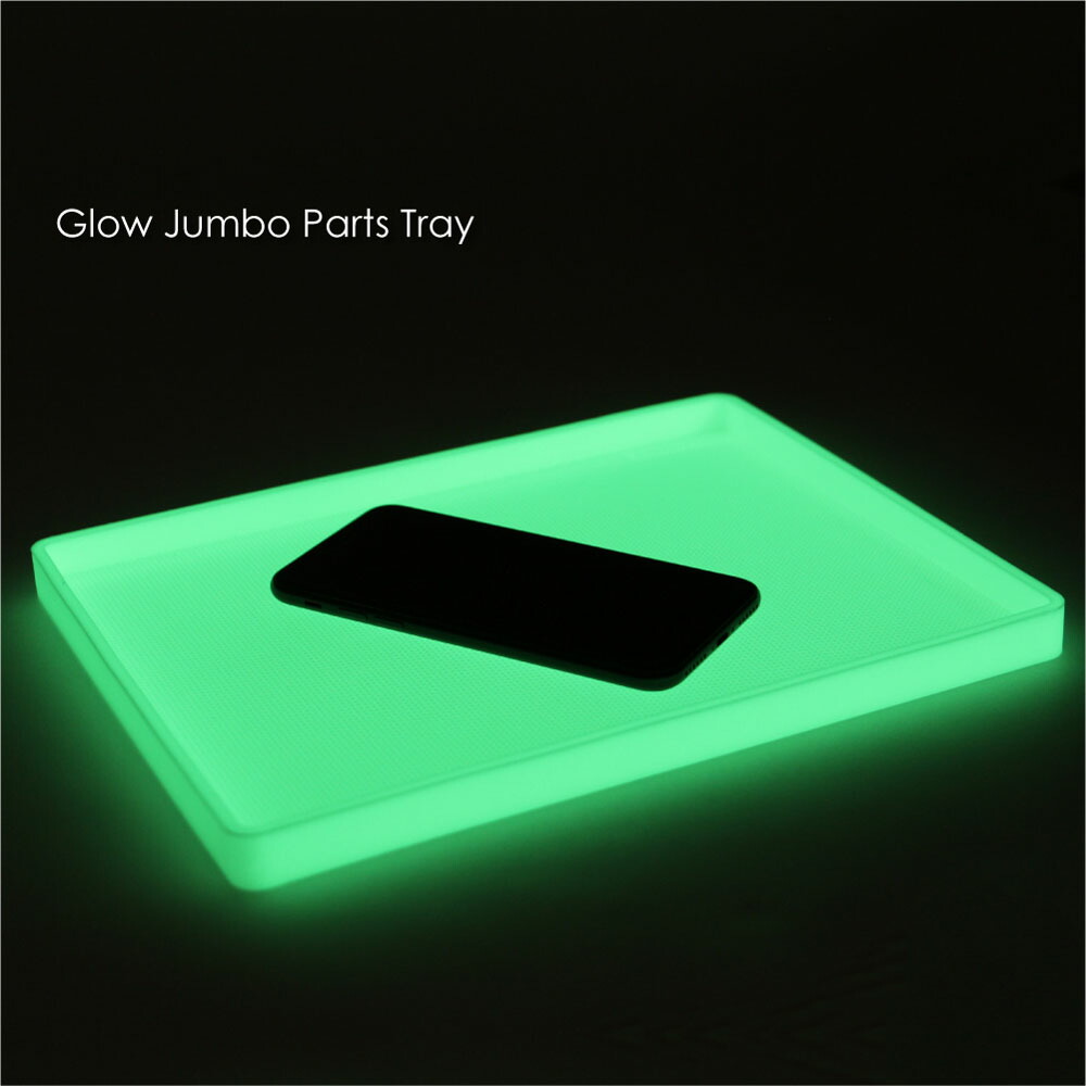【楽天市場】Glow Jumbo Parts Tray グロージャンボパーツトレイ トレー 蓄光 夜光 発光 収納 北欧 おしゃれ インテリア ...