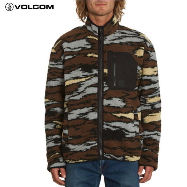 【楽天市場】22FW VOLCOM フリースジャケット MUZZER FUZZAR ZIP A4832201 : 国内正規品/メンズ/ボルコム ...
