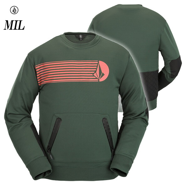【楽天市場】22-23 VOLCOM クルーフリース LET IT STORM CREW g4652301: 正規品/ボルコム/メンズ ...