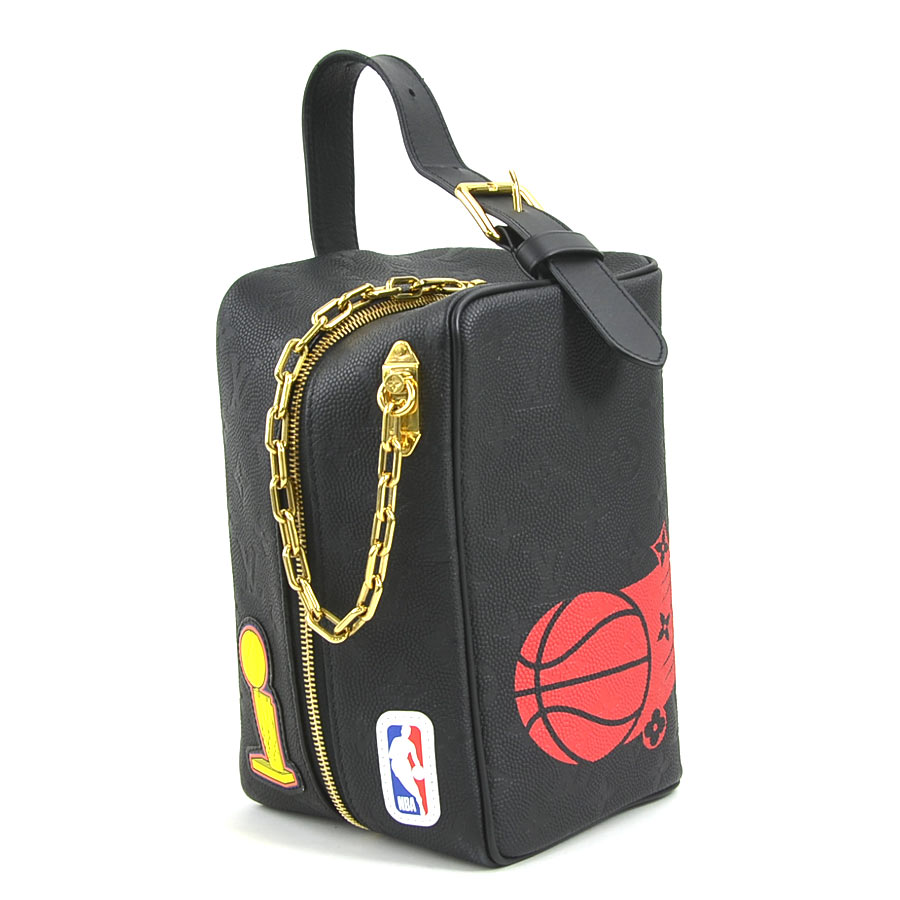 【楽天市場】ルイ ヴィトン LOUIS VUITTON ハンドバッグ クラッチバッグ LV x NBA クローク ドップキット レザー ブラック ゴールド メンズ M58515 送料無料【中古 ...
