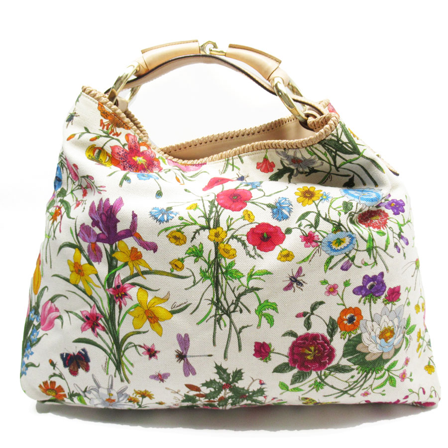 【楽天市場】グッチ GUCCI ハンドバッグ フローラ キャンバス/レザー マルチカラー レディース 114900 送料無料【中古 ...