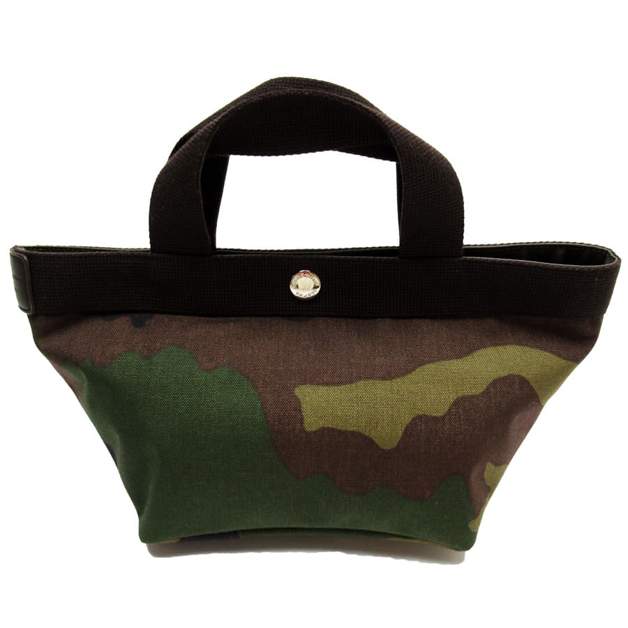 【楽天市場】エルベシャプリエ Herve Chapelier ハンドバッグ トートバッグ カーキ キャンバス 【中古】【定番人気 ...
