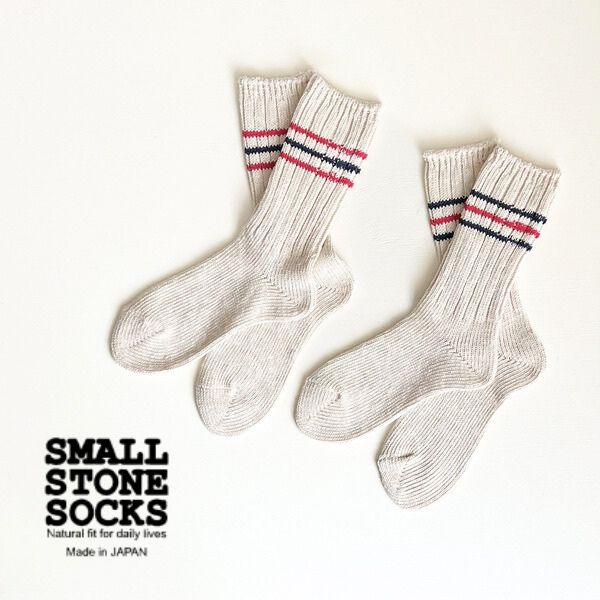 【楽天市場】SMALL STONE SOCKS ライン入り3×1リブソックス so1152 日本製 おしゃれ 綿 リネン混 靴下 クルー丈 可愛い スポーツ ライン レディース スモール ...