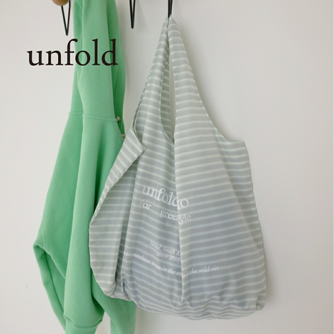 【楽天市場】【SAEL】unfold pocket bag green アンフォールド エコバッグ レディース 韓国 ブランド 大きめ ...