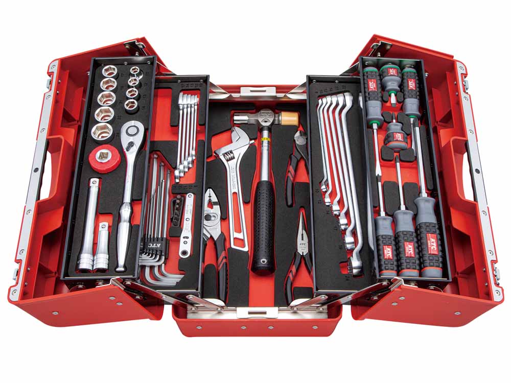 【楽天市場】KTC SK45225P 1/2DR 両開き樹脂ケースセット52点(レッド) | SKセール2025 KTC：アストロプロダクツ 楽天市場店