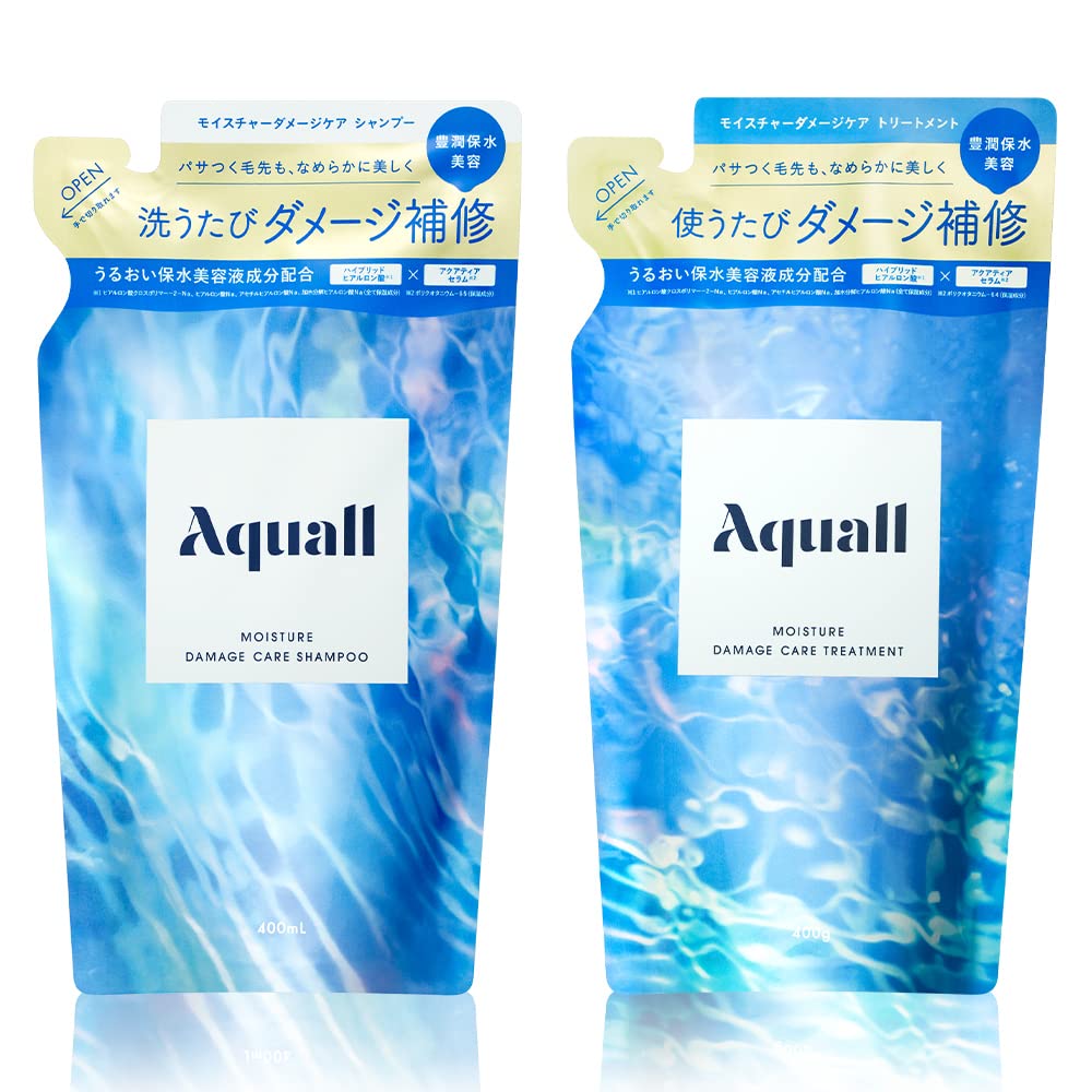 【楽天市場】Aquall (アクオル) シャンプー トリートメント 詰め替え セット 【モイスチャーダメージケア】 400g (リリーベル ...