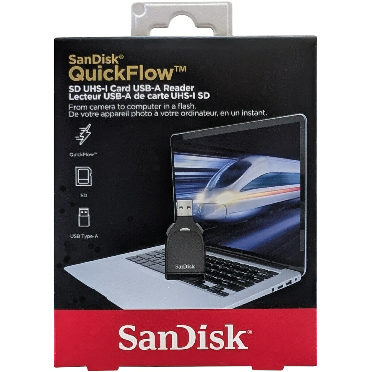 【楽天市場】SanDisk サンディスク 並行輸入品 QuickFlow SD UHS-I Card USB-A Reader SDDR ...