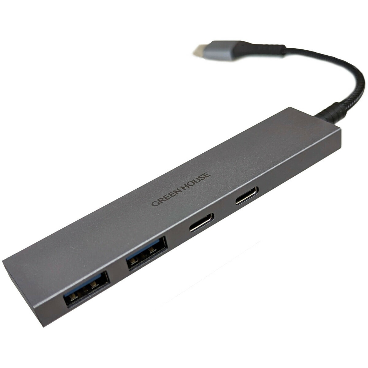 【楽天市場】グリーンハウス GREEN HOUSE USB Type-C 2ポート USB Type-A 2ポート USBハブ GH ...