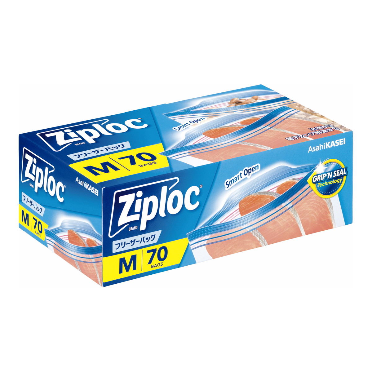 【楽天市場】【最大半額！令和セール】旭化成 Ziploc ジップロック フリーザーバッグ M 70枚入：姫路流通センター